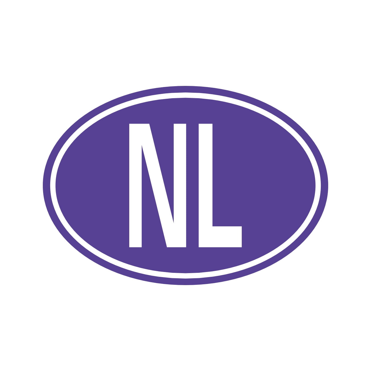 Netherlands Oval Sticker Decal Die Cut - Self Adhesive Vinyl ...