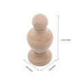 BESTYASH Rustic Beige Wood Staircase Post Cap with Elegant Carved ...