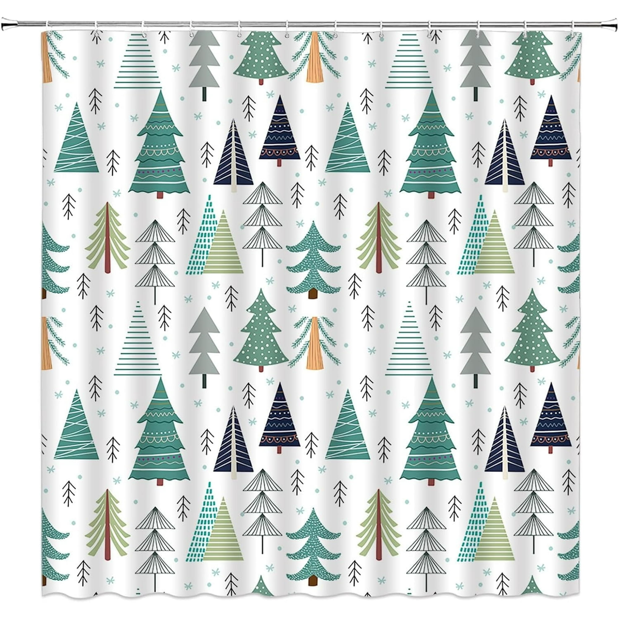 Click here for Gsxg Christmas Tree Shower Curtain Sage Green Xmas... prices
