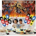 Transformer Party Supplies Plates Decorations Birthday Cake Topper ...