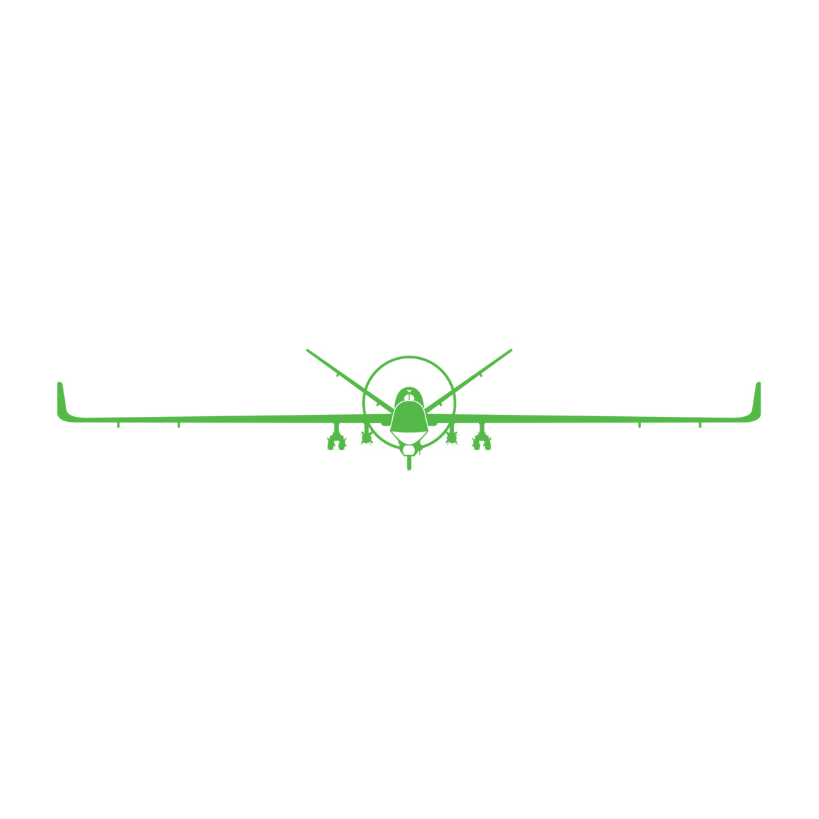 MQ-9B SkyGuardian Sticker Decal Die Cut - Self Adhesive Vinyl ...