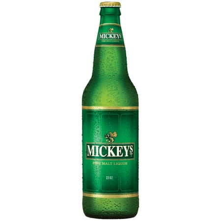 Mickeys Fine Malt Liquor 22 fl. oz. Bottle - Walmart.com