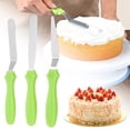 3 Piece Stainless Steel Cake Spatula Set - Offset Icing Spreader and ...