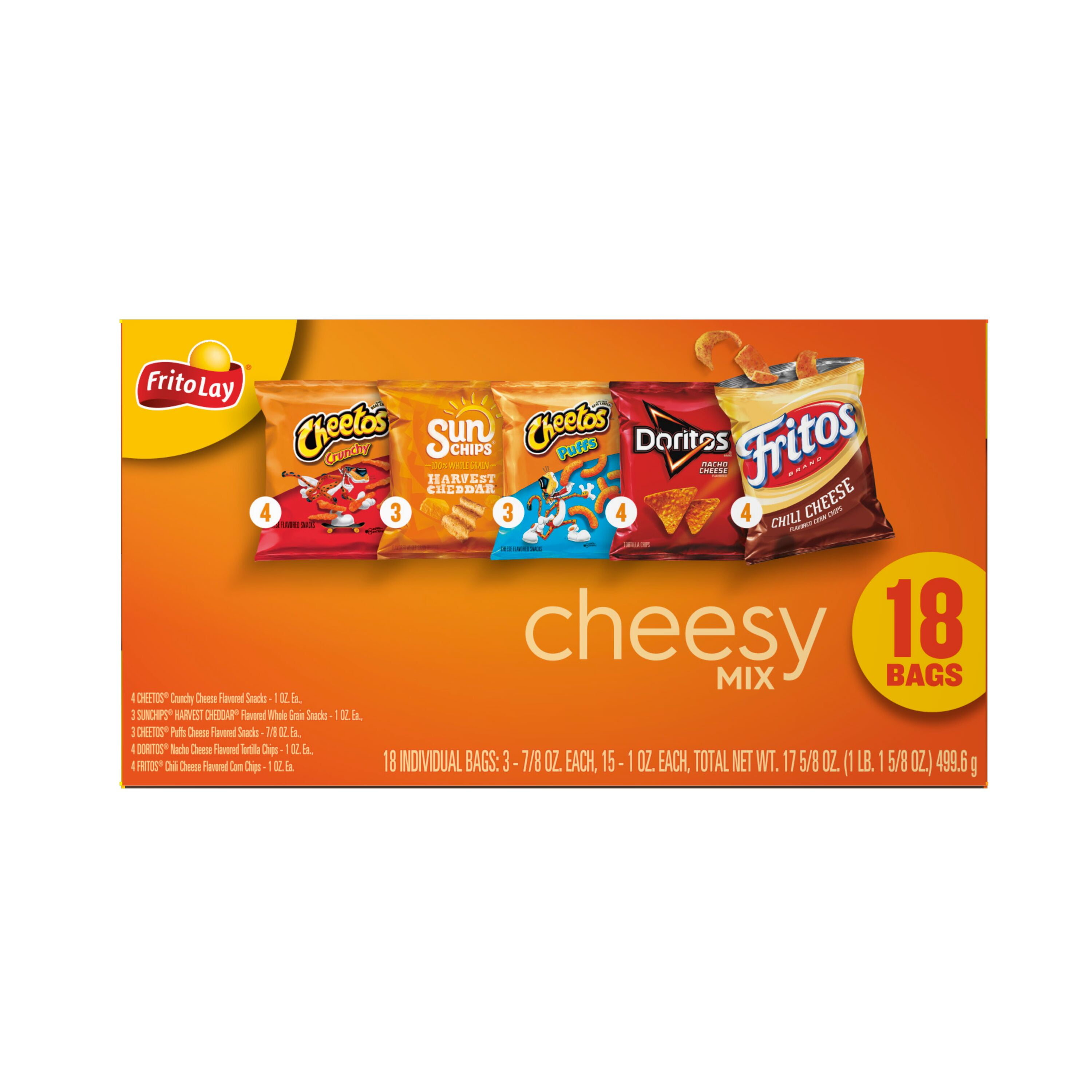 Frito-Lay Cheesy Snack Chips Variety Pack, 18 Count Multipack Best Deals and Price History at ...