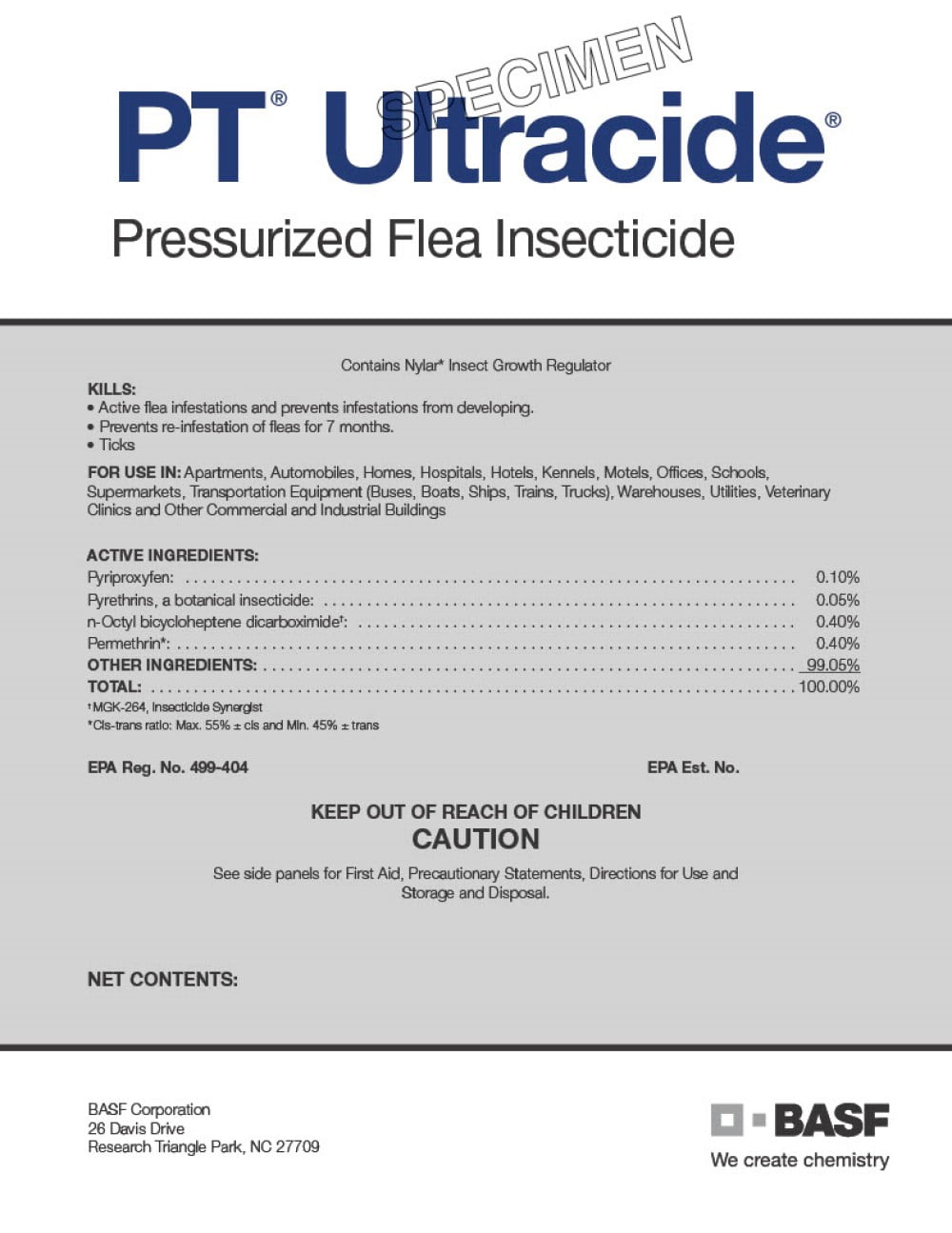 Buy BASF 671858 PT Ultracide Pressurized Flea Insecticide, 20oz Online ...