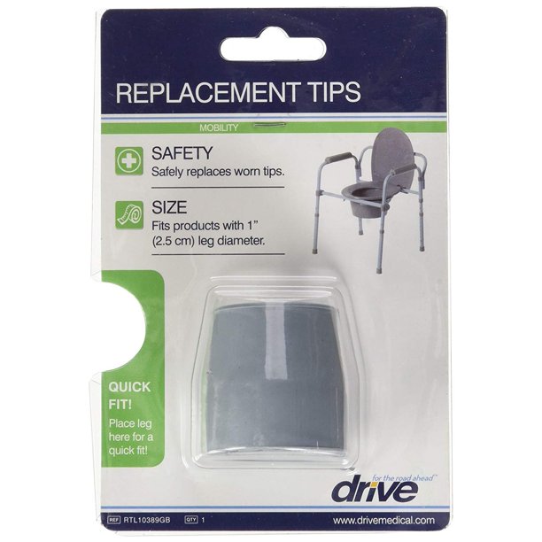 Drive Medical Utility Replacement Tip, 1", Gray - Walmart.com
