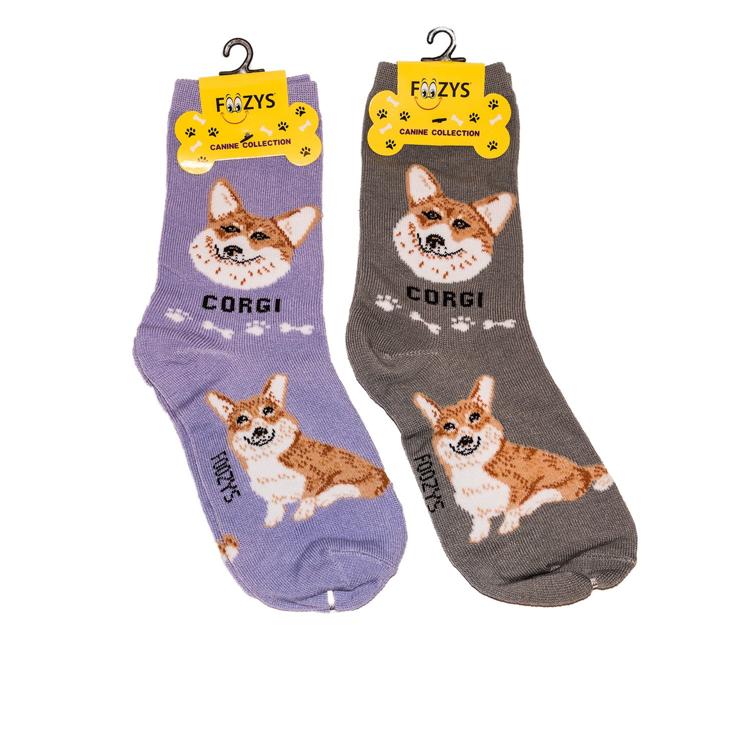 Foozys Unisex Crew Socks Canine Collection (Corgi) - Walmart.com