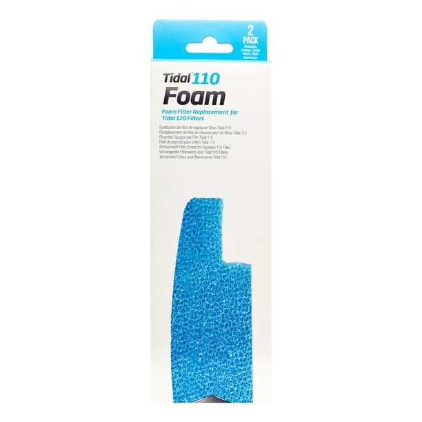 Seachem Tidal 110 Foam Filter Replacements, 2 Ct - Walmart.com ...