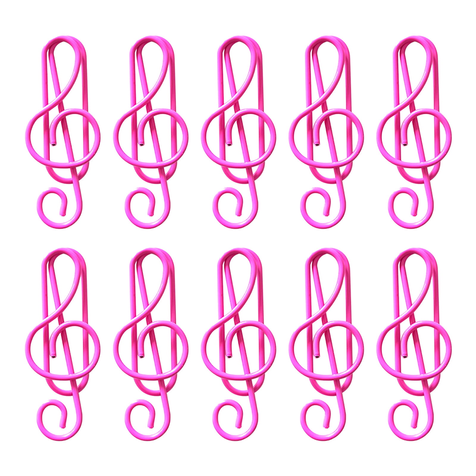 10 Pieces exquisite Music Paper Clips 11 Colors, Music Bookmark Metal ...