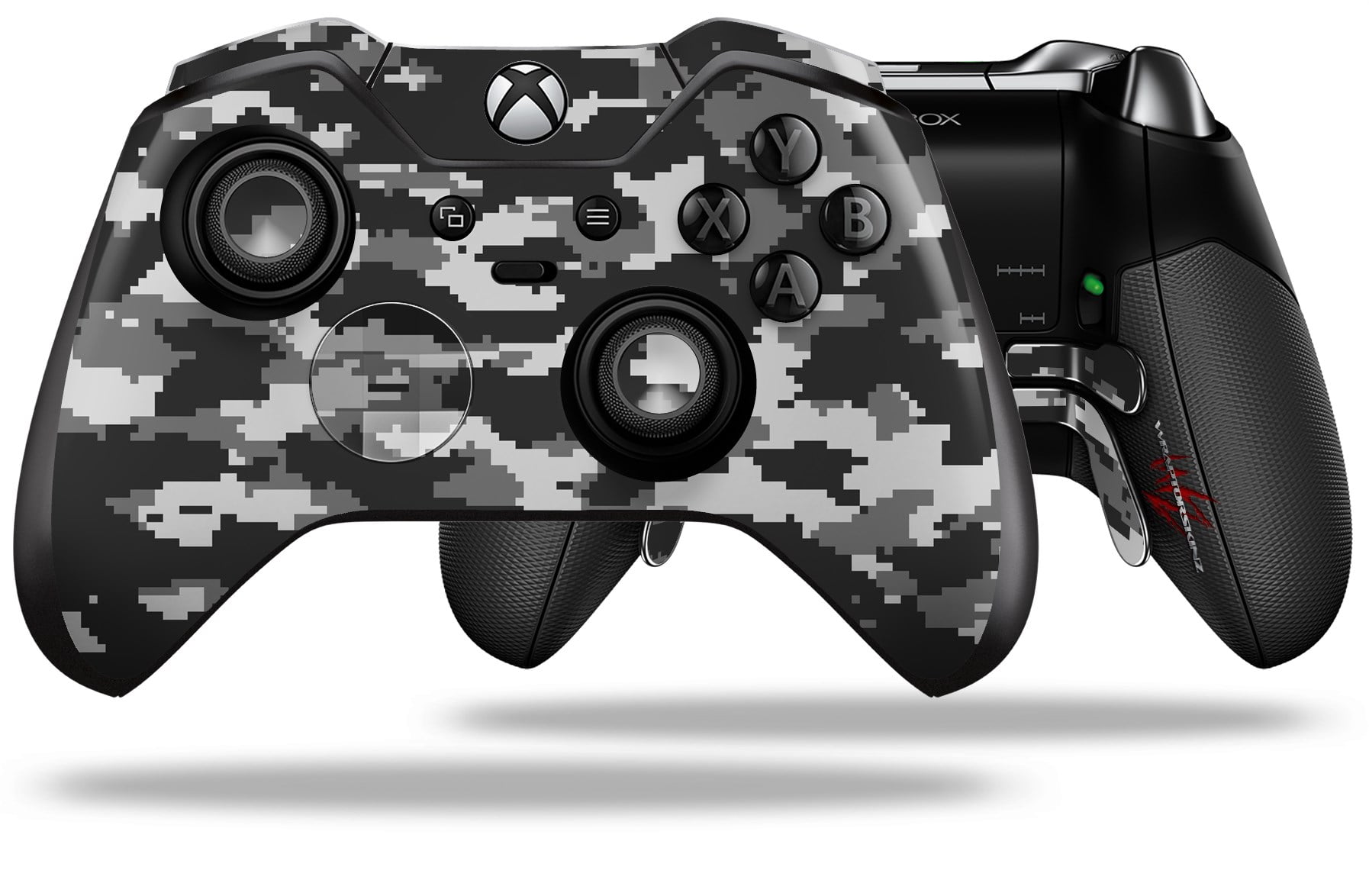 WraptorCamo Digital Gray - Decal Style Skin fits Microsoft XBOX One ...