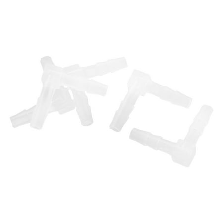 5 Pcs Aquarium Tank Fish Clear Plastic L Shape Air Valve Line Tubing ...