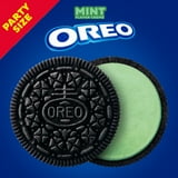 Oreo Mint Creme Chocolate Sandwich Cookies 24.95 oz Party Size with ...