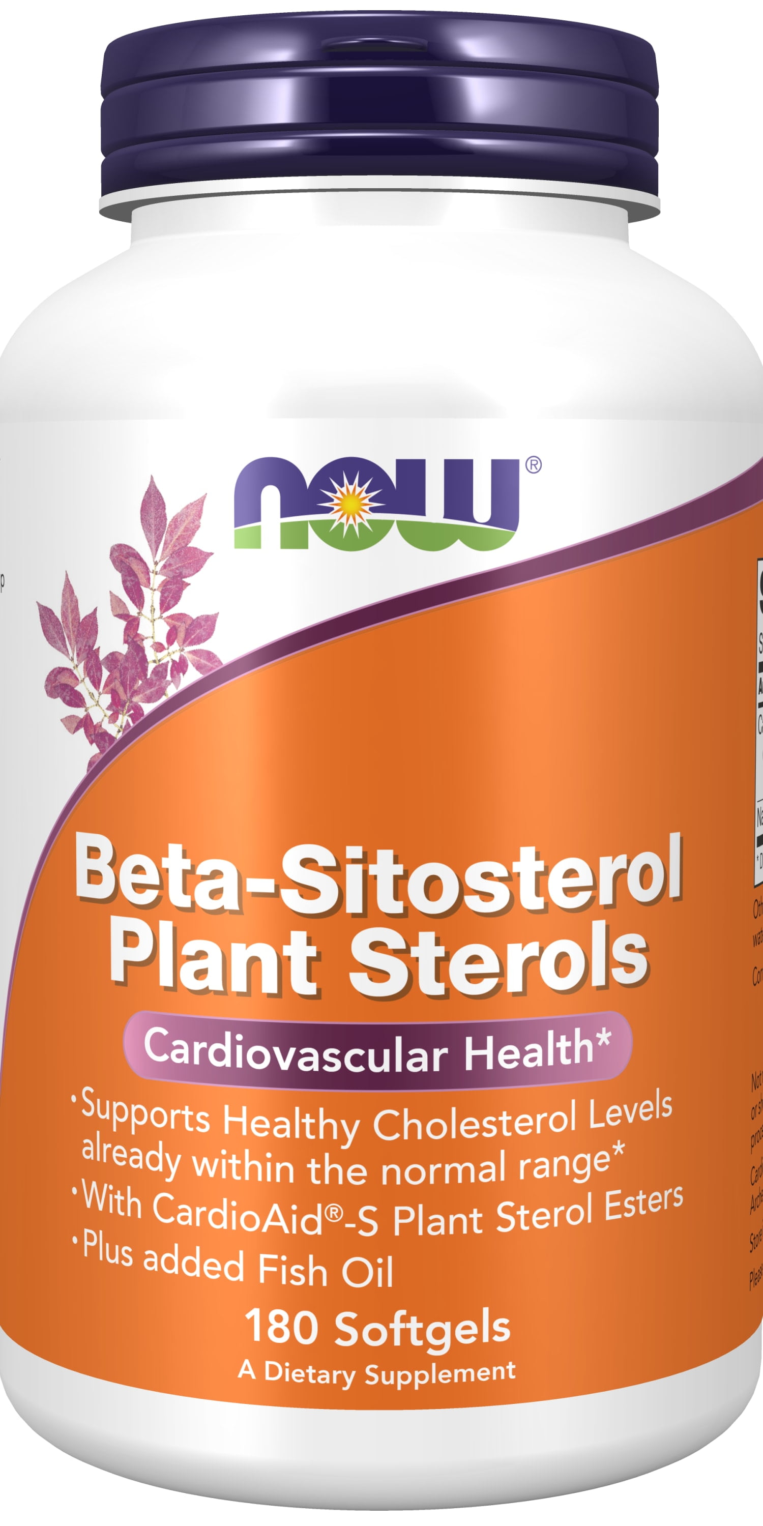 NOW Supplements, Beta-Sitosterol Plant Sterols with CardioAid®-S Plant ...