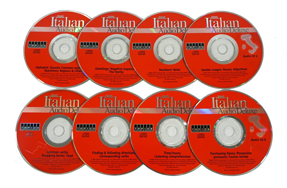 Learn to Speak Italian Language 8 Audio CD Set with Phrasebook - learn ...