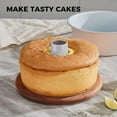 HONGBAKE Nonstick 10-Inch Angel Food Cake Pan with Removable Bottom ...