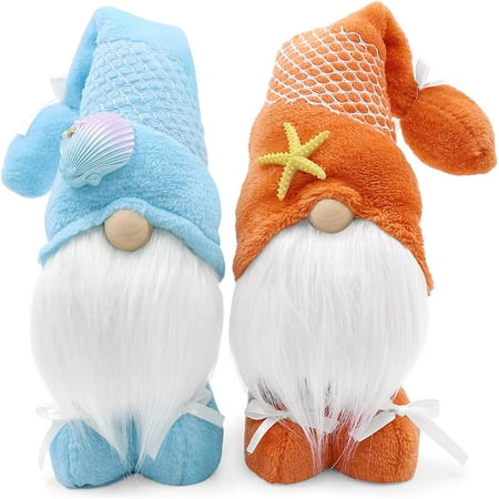 Beach Summer Gnomes Decorations Summer Tiered Tray Decor Sea Star Shell ...