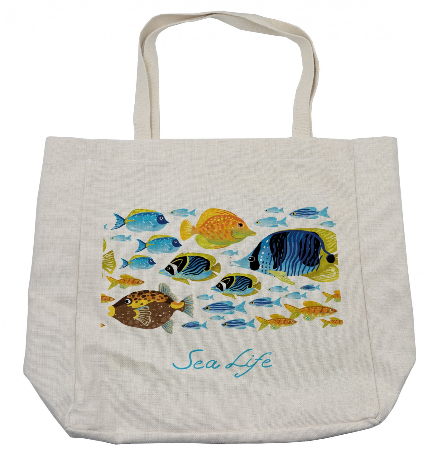 Fish Shopping Bag, Vivid Underwater Wild Life Freshwater Tropical ...