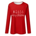 Christmas Girls Long Sleeve Shirts Cozy Fall Fashion New Year Women's ...