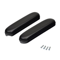 "14"" Full Length Black Vinyl Padded Wheelchair Armrest Pair, Universal ...
