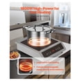 Portable Induction Cooktop 1800W, Commercial Burner 9 Temp Settings ...