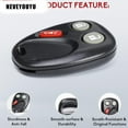 Key Fob, Car Keyless Entry Remote with Ignition Key Fits for 2003-2006 ...