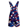 Girls 250 Anniversary USA Overalls 250th Anniversary Patriotic Romper ...