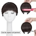 Braid Headband Synthetic Hair Fringe Headband with Bangs Hairpieces for ...