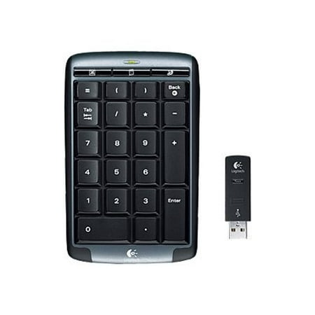 Logitech Cordless Number Pad for Notebooks - Keypad - wireless - RF ...