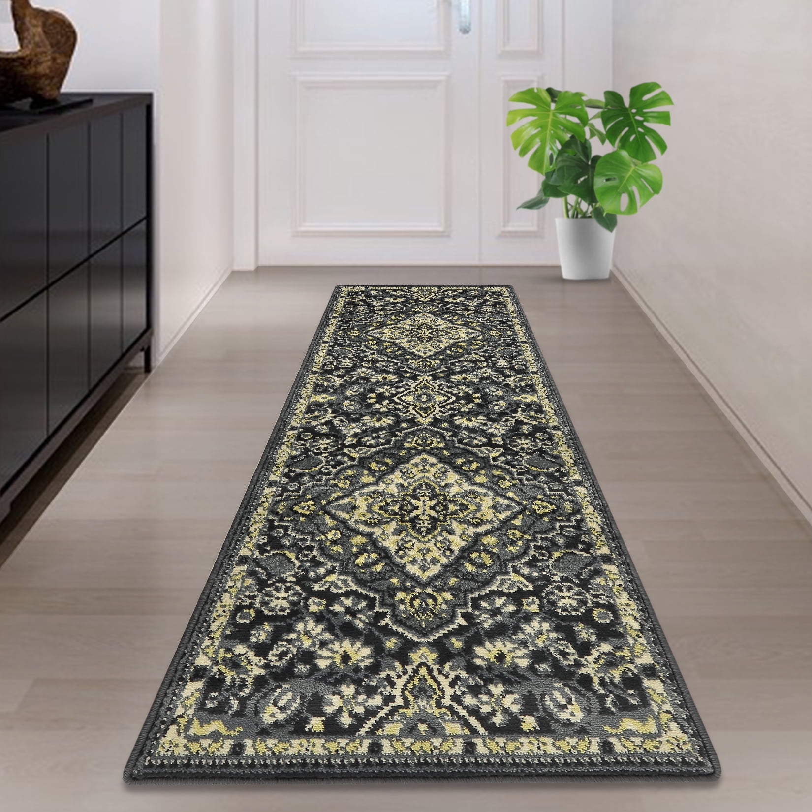 ZACOO 2'x 8' Runner Rug for Kitchen Bedroom Non Slip Persian Area Rug ...