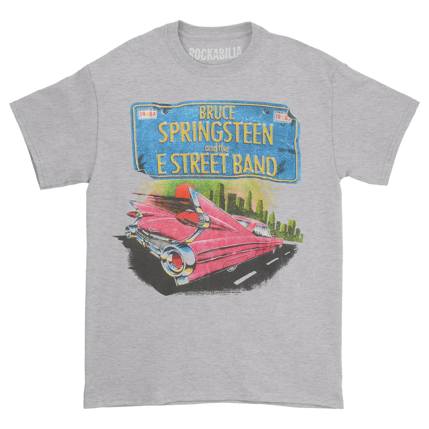 Bruce Springsteen Adult Pink Cadillac Back Print T-Shirt M