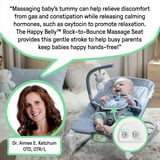 Ingenuity Happy Belly Rock-to-Bounce Seat, For Ages 0-6 Months, Unisex ...