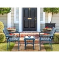 3 Piece Outdoor Bistro Metal Set for Patio, Furniture Set for Patios ...