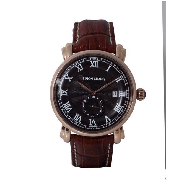 Simon Chang SC208.2R BLK Exclusive Collection Watch, Brown | Walmart Canada