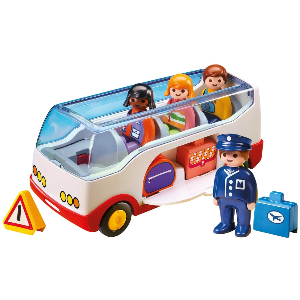 PLAYMOBIL 1.2.3 Airport Shuttle Bus - Walmart.com - Walmart.com