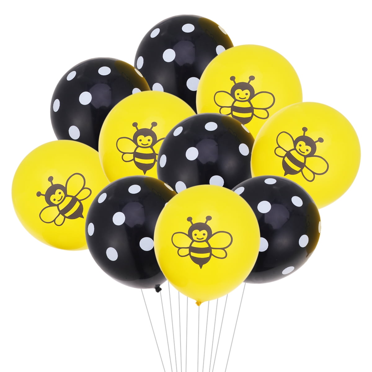 10PCS 12 Inches Insect Bee Balloons Set Baby Birthday Party Supplies ...