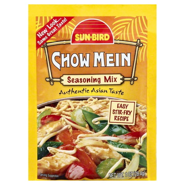 Sun-Bird® Chow Mein Seasoning Mix 1 oz. Packet - Walmart.com - Walmart.com
