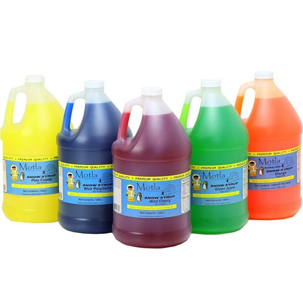YBQF Motla Premium Sno-Cone and Shaved Ice Syrup | Walmart en línea
