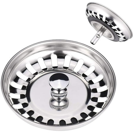 Kitchen Sink Strainer, Stainless Steel Sink Filter, Sink Stopper, Waste ...