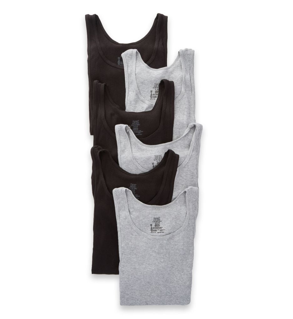 Hanes - Men's Hanes 7993B6 Assorted A-Shirts - 6 Pack - Walmart.com ...