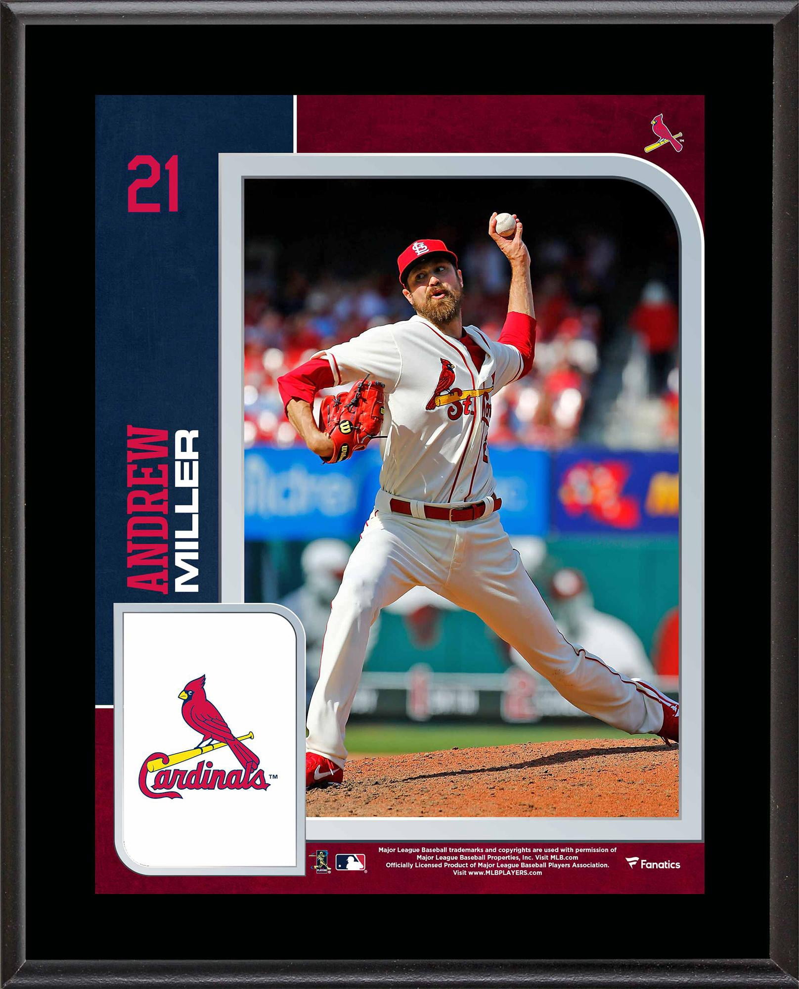 Andrew Miller St. Louis Cardinals 10.5" x 13" Sublimated Player Plaque ...