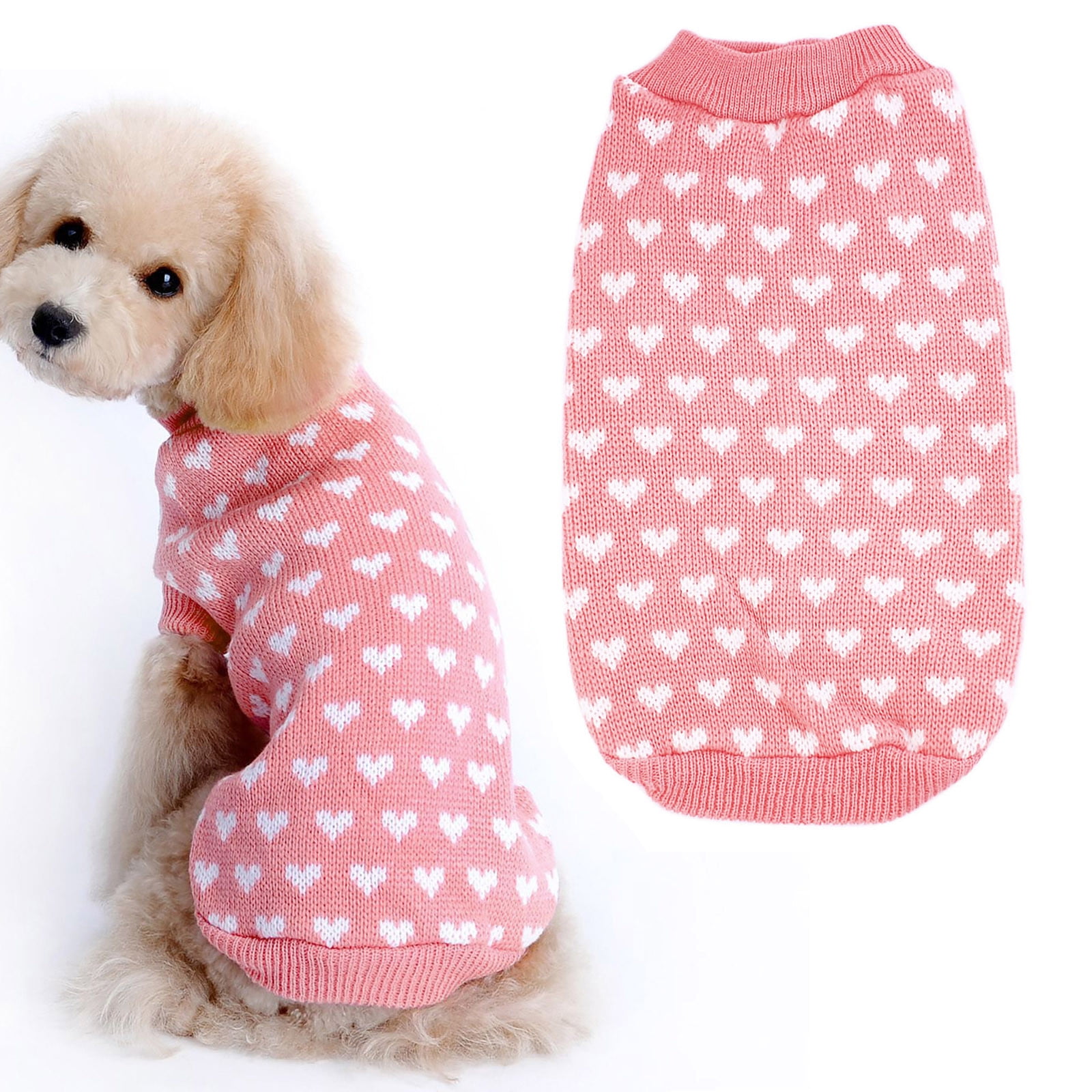 Click here for Riforla Cat Pet Sweater Cute Heart Pattern Dog Clo... prices