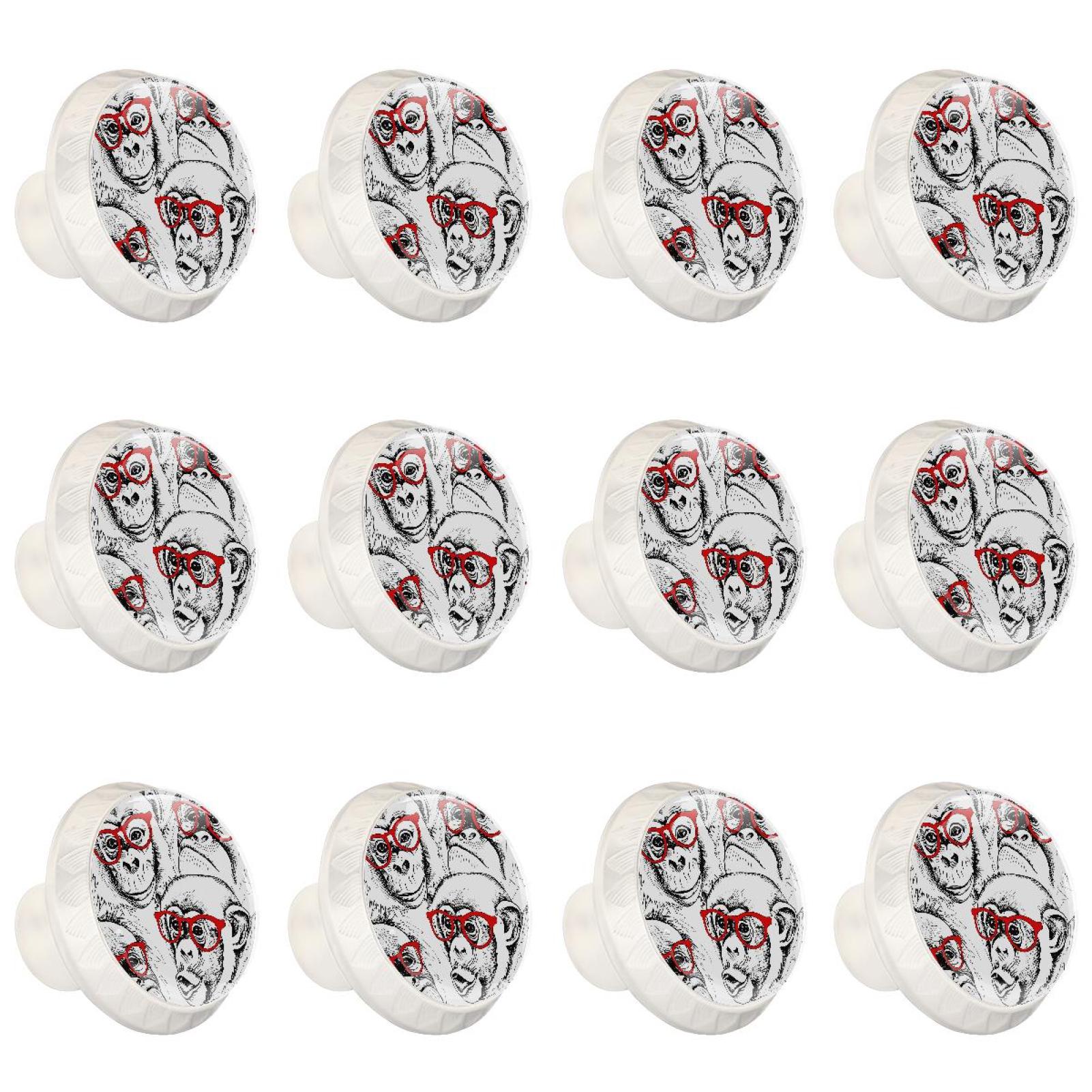 12 Pcs monkey Knobs for Kitchen Cabinet Cupboard Dresser Bookcase ...