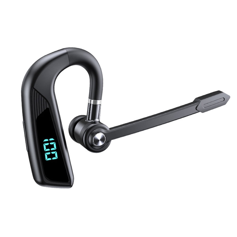 Bluetooth Headset Voice Answering Dual Microphone Battery Digital ...