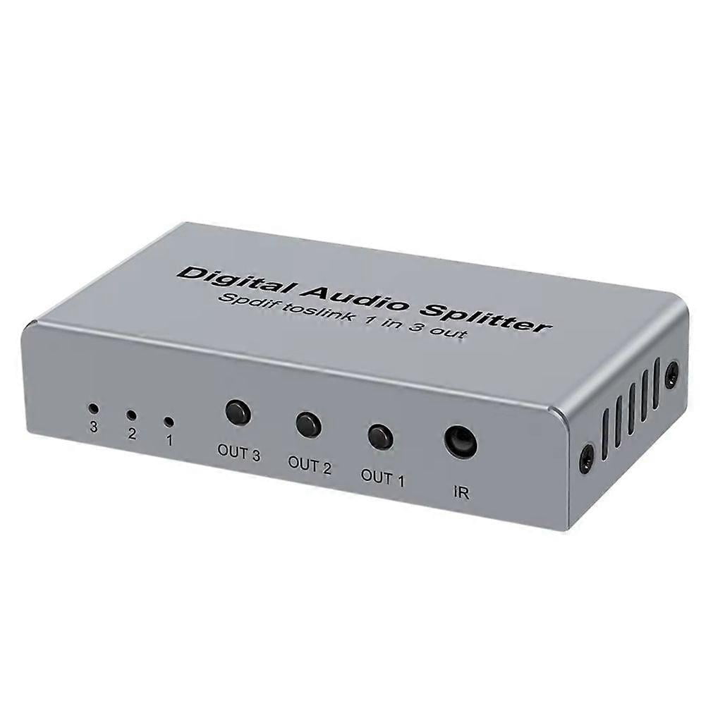 Digital Optical Splitter,SPDIF TOSLINK Digital Optical Audio Splitter 1 ...