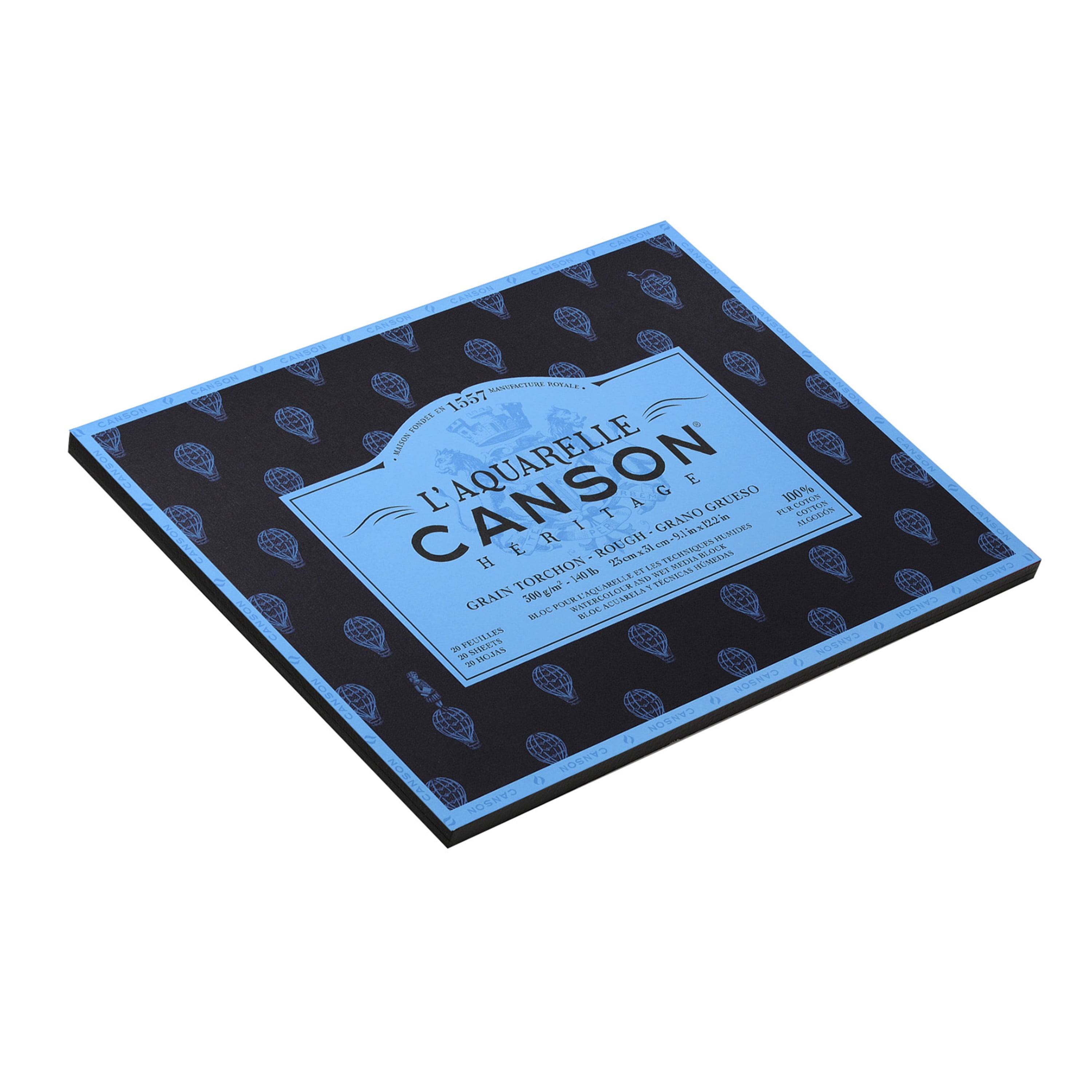 Canson L Aquarelle Heritage Watercolor Block Rough 9in X 12in canson-l-aquarelle-heritage-watercolor-block-rough-9in-x-12in