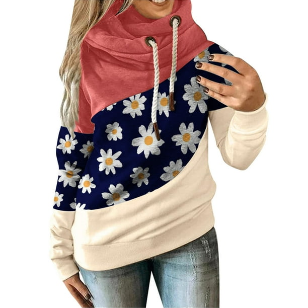 Sudaderas con capucha con estampado de margaritas para mujer Sudaderas ...