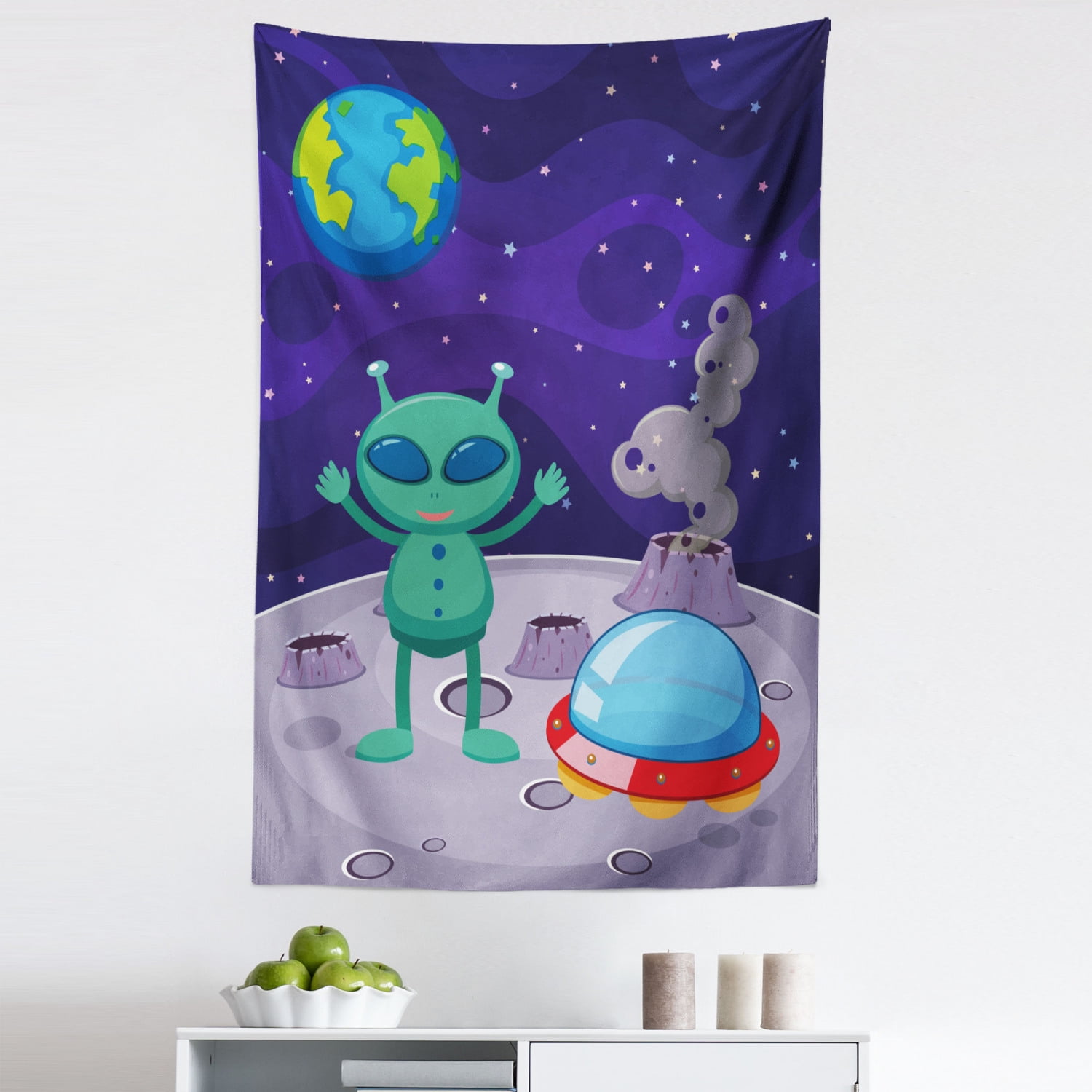 Alien Tapestry, Cartoon Interpretation of a Mysterious Vertical Space ...