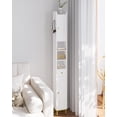 Bathroom Cabinet with Adjustable Shelves, Freestanding Floor Cabinet ...