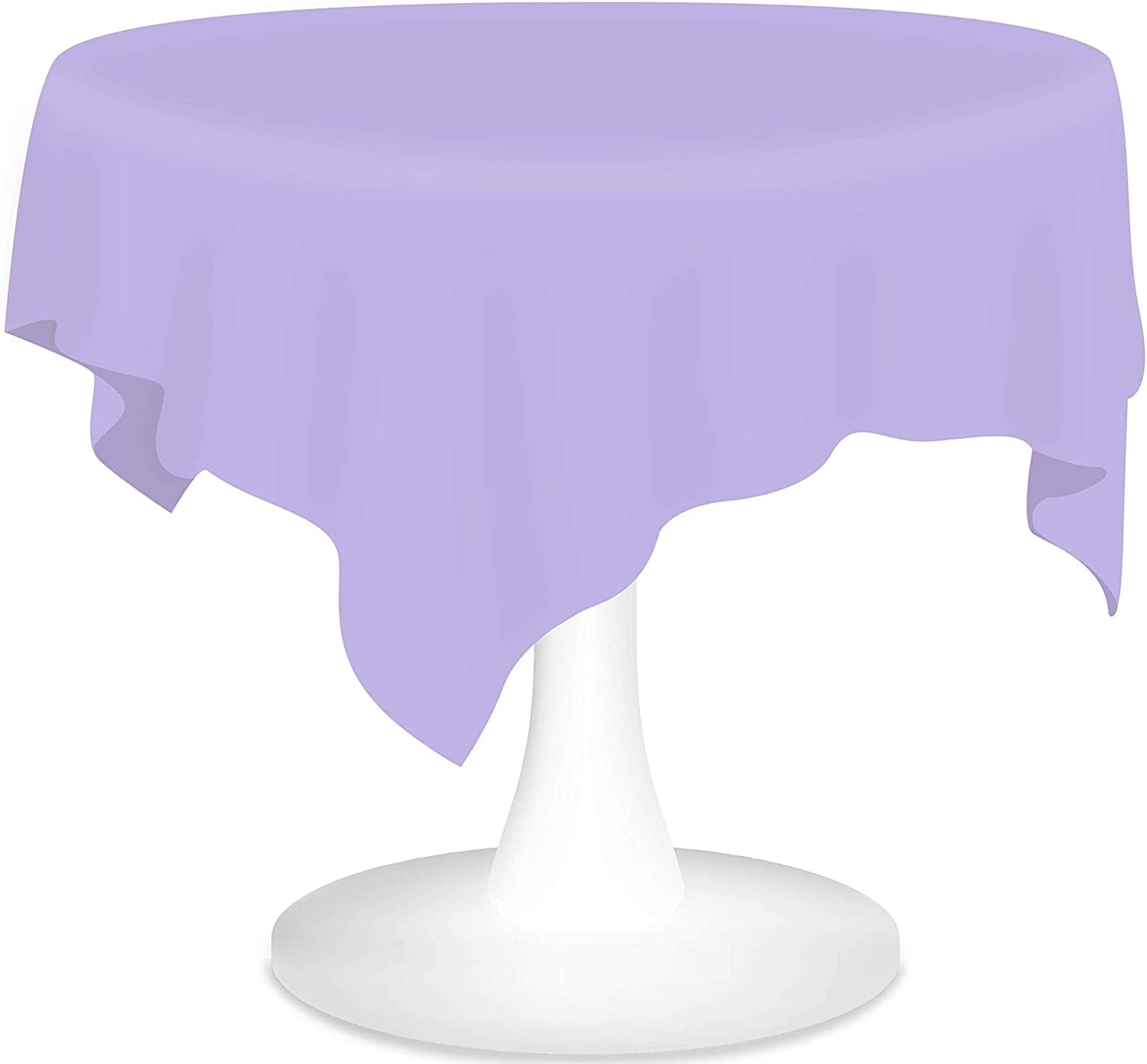 Lavender Plastic Tablecloths 3 Pack Disposable Table Covers 84 Inches ...