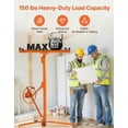 11 Ft Drywall Lift 150 lbs Capacity Sheetrock Hoist with 360 Rotation ...